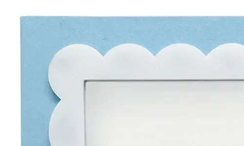 MARIPOSA Periwinkle Scallop 5 X 7-inch Picture Frame