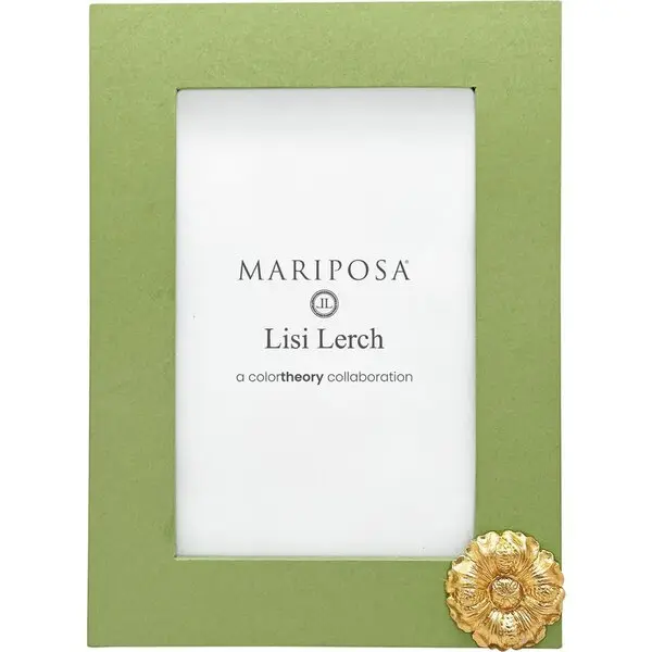 MARIPOSA Flower Meadow 4 X 6-inch Picture Frame - Green