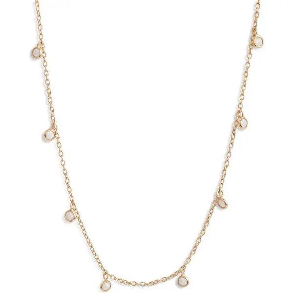 CHILD OF WILD Opal Station Necklace - Gold