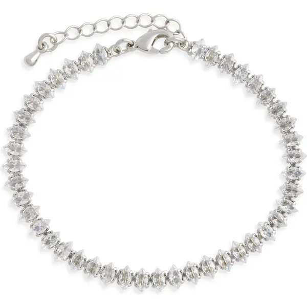 CHILD OF WILD Lennox Cubic Zirconia Tennis Bracelet - Silver