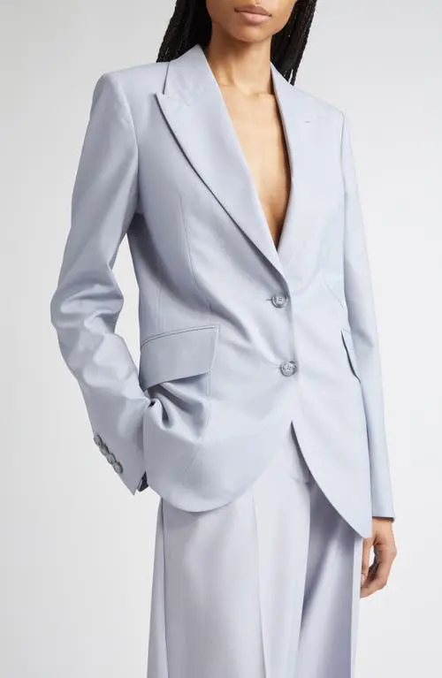 Stella McCartney Wool Canvas Fitted Blazer