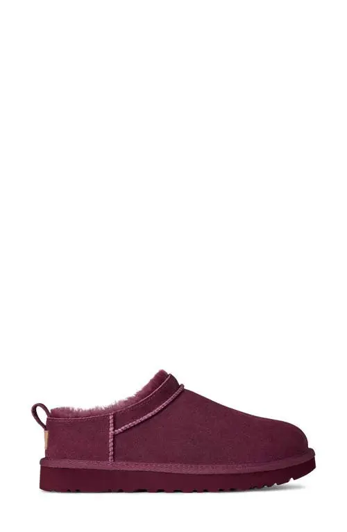 UGG Classic Micro Shearling Lined Slip-on - Burnt Magenta