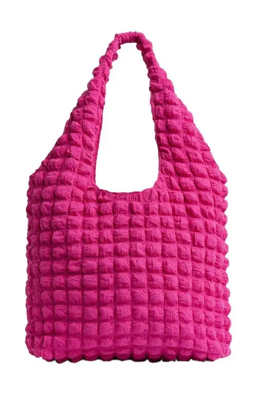SAINT + SOFIA Soho Shoulder Tote Bag - Fuchsia Pink