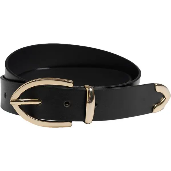 SAINT + SOFIA Victory Leather Belt - Black