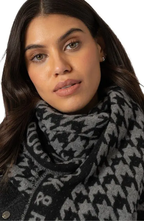SAINT + SOFIA Rock Houndstooth Scarf