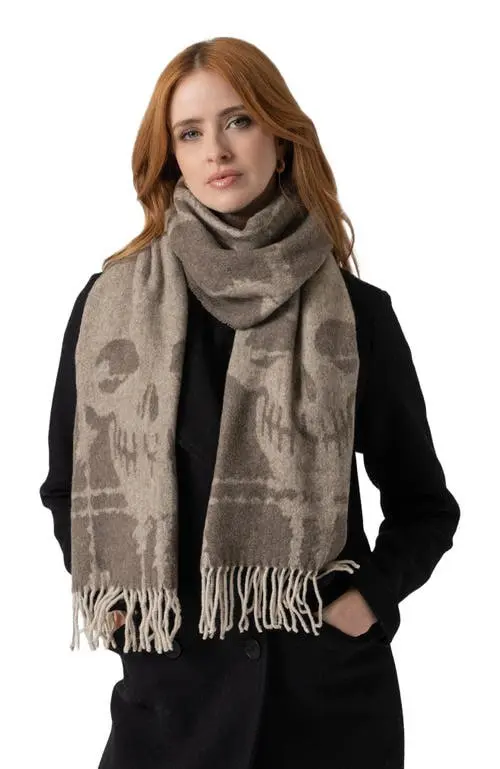 SAINT + SOFIA Sutton Skull Scarf