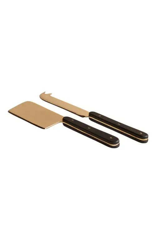 THE COLLECTIVE HOME Cheese Tools Set Of 2 - Gold