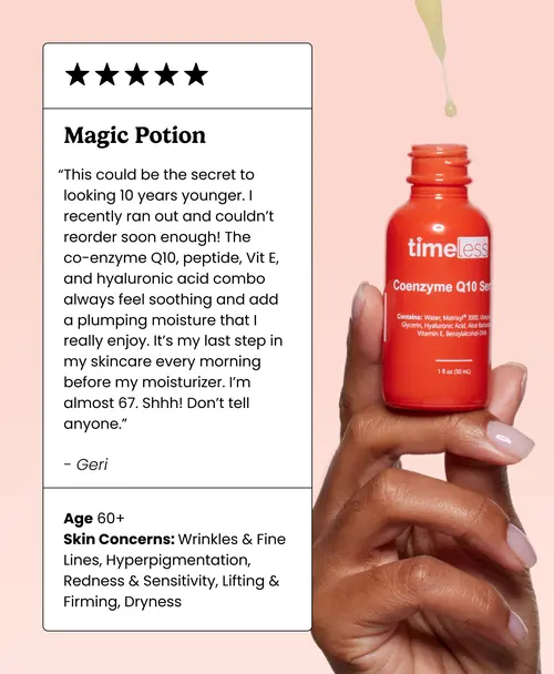 TIMELESS SKIN CARE Coenzyme Q10 + Peptides Serum - 4oz