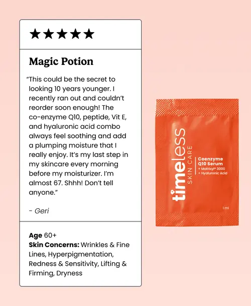 TIMELESS SKIN CARE Coenzyme Q10 Serum - Pouch