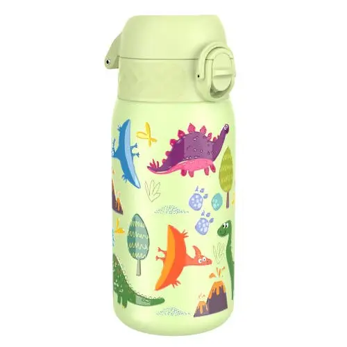 ION8 Single Walled Stainless Steel Water Bottle13oz - Dinosaurs