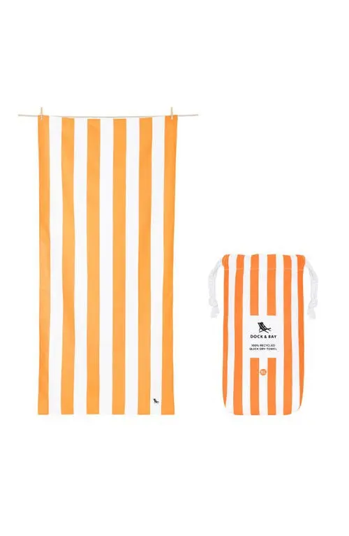 DOCK & BAY Quick Dry Beach Towel - Ipanema Orange