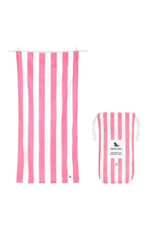 DOCK & BAY Quick Dry Beach Towel - Phi Phi Pink