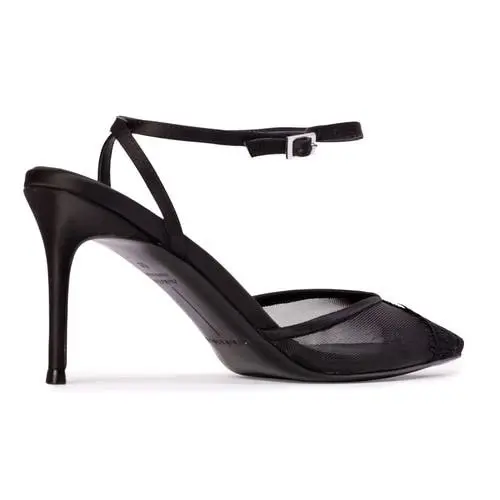 BLACK SUEDE STUDIO Cara 80 Mesh Pump