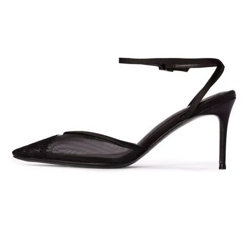 BLACK SUEDE STUDIO Cara 80 Mesh Pump