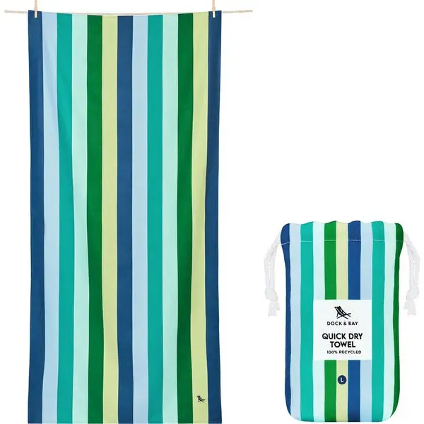 DOCK & BAY Quick Dry Beach Towel - Cool Lagoon