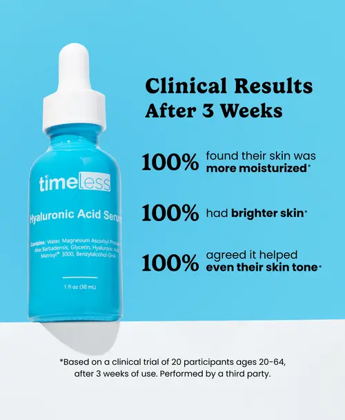 TIMELESS SKIN CARE Hyaluronic Acid + Vitamin C Serum - 1oz