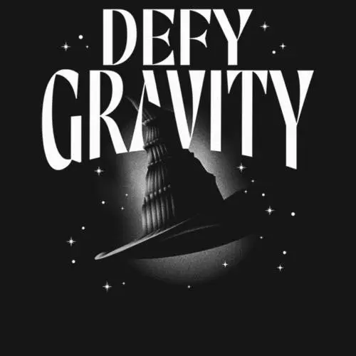 WICKED Defy Gravity Witch Hat T-shirt