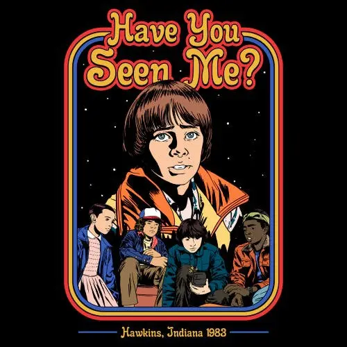 STRANGER THINGS Retro Will Have You Seen Me? Graphic T-shirt