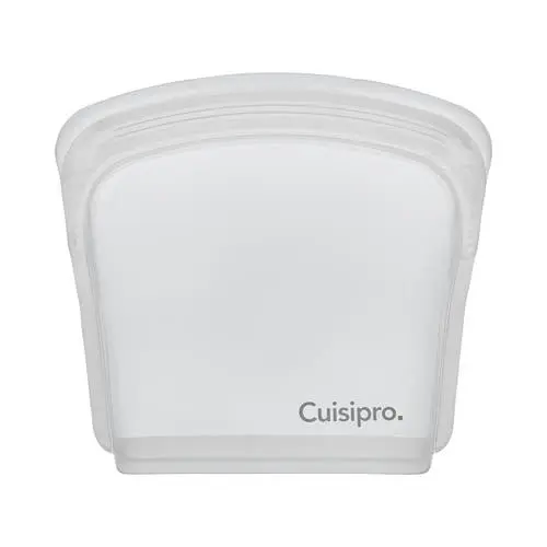 CUISIPRO Pack-it Silicone Reusable Storage Bag, Set Of 2 - Clear
