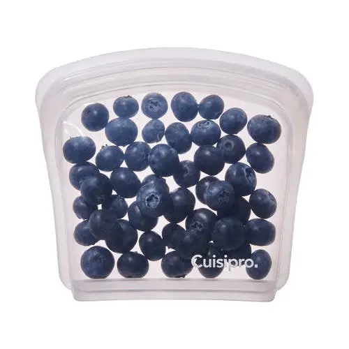 CUISIPRO Pack-it Silicone Reusable Storage Bag, Set Of 2 - Clear