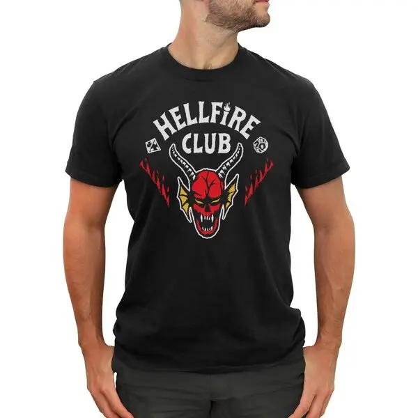 STRANGER THINGS Hellfire Club Badge Graphic T-shirt