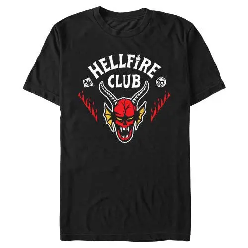 STRANGER THINGS Hellfire Club Badge Graphic T-shirt