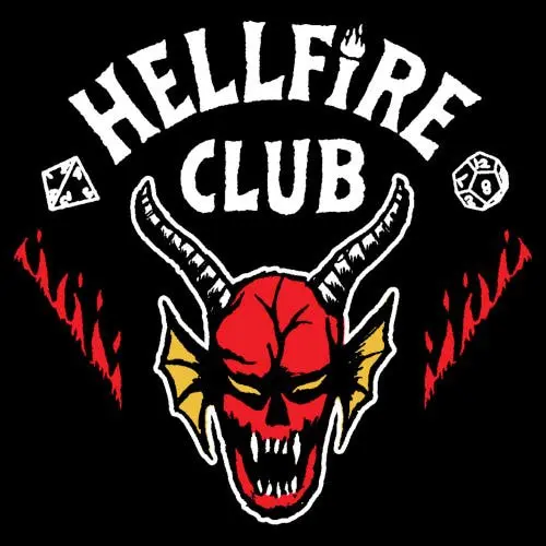 STRANGER THINGS Hellfire Club Badge Graphic T-shirt