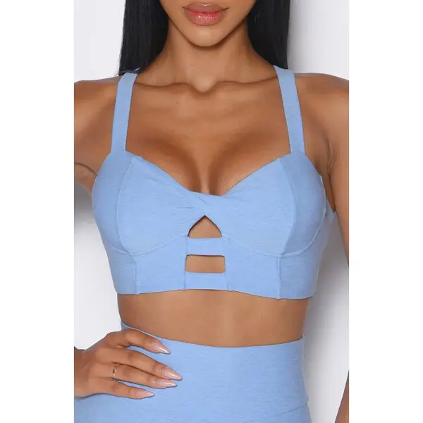 BOMBSHELL SPORTSWEAR Core Set Bra - Bright Hydrangea