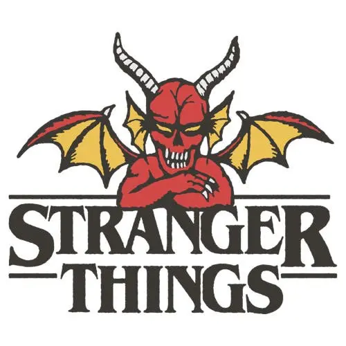 STRANGER THINGS Classic Devil Logo Graphic T-shirt
