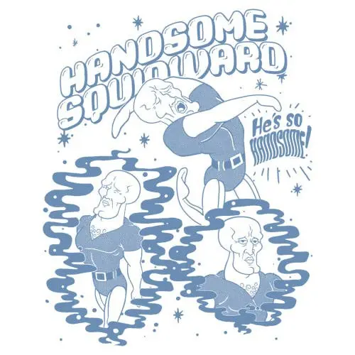 SPONGEBOB SQUAREPANTS Handsome Squidward Graphic T-shirt