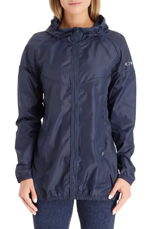 MODERN ETERNITY Waterproof 3-in-1 Maternity Windbreaker - Navy