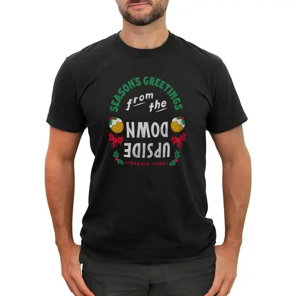 STRANGER THINGS Christmas Season's Greetings Graphic T-shirt