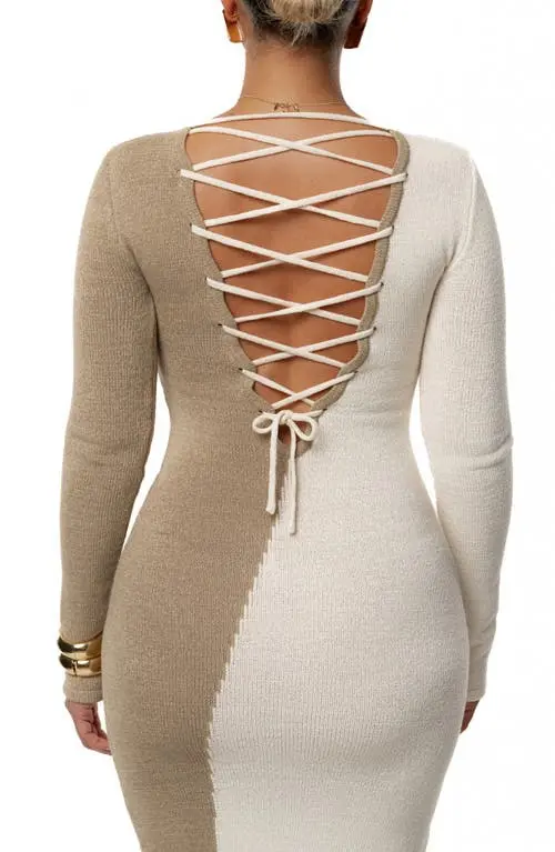 JLUXLABEL Long Sleeve Sweater Dress