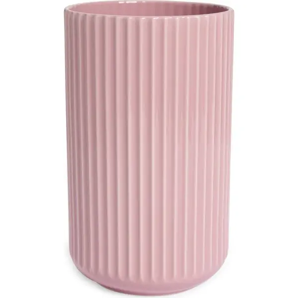 LYNGBY PORCELAEN 10-inch Fluted Vase - Rose