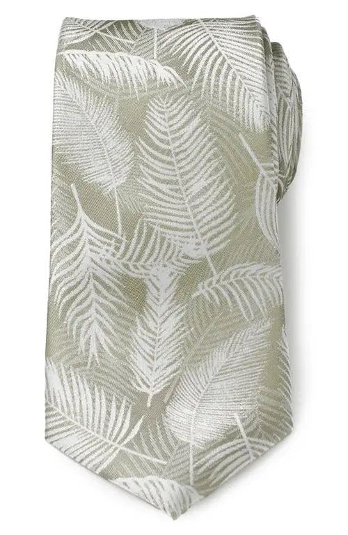 CUFFLINKS, INC. Palm Leaf Textured Neck Tie - Green
