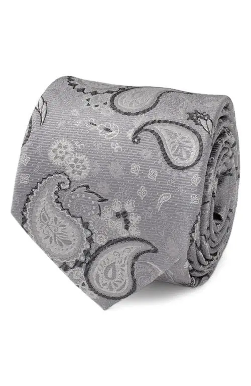CUFFLINKS, INC. Paisley Silk Jacquard Tie - Gray