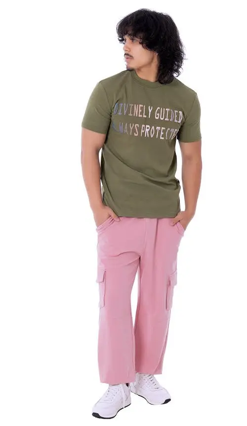 DAI MODA Dm Core Cargo Jogger - Blush