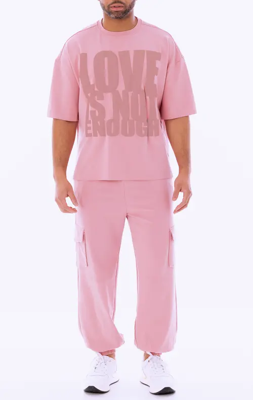 DAI MODA Dm Core Cargo Jogger - Blush