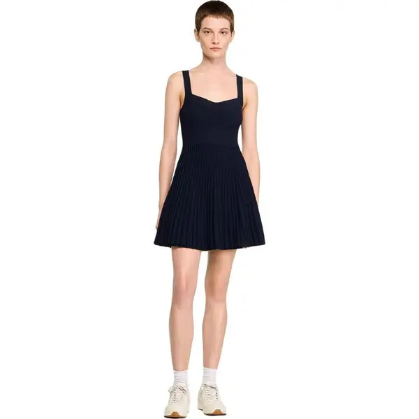 Sandro Short Knit Strappy Dress