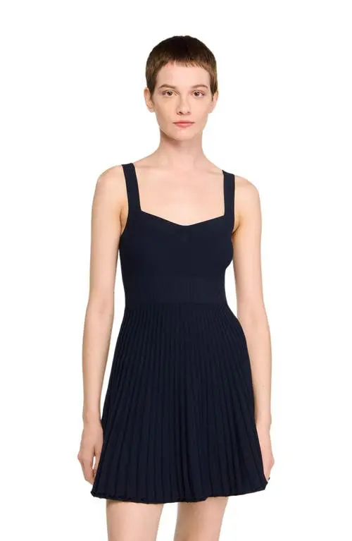 Sandro Short Knit Strappy Dress