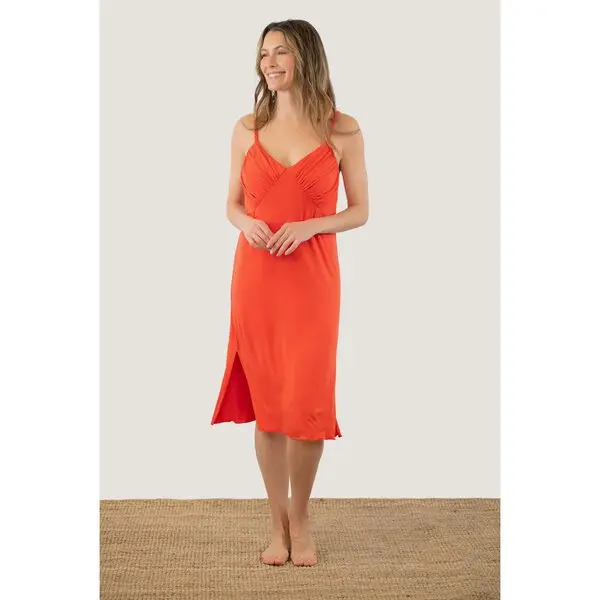 JJWINKS Lover Nightgown With Luxuriously Soft Built-in Shelf - Poppy
