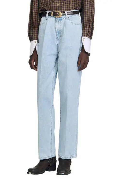 Sandro Straight-leg Wide Jeans
