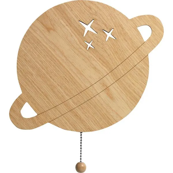 LAMBS & IVY Sky Rocket Led Saturn Wall Decor - Tan