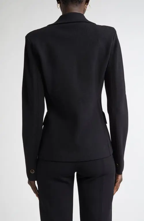 St. John Harper One-button Knit Jacket - Black