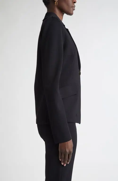 St. John Harper One-button Knit Jacket - Black