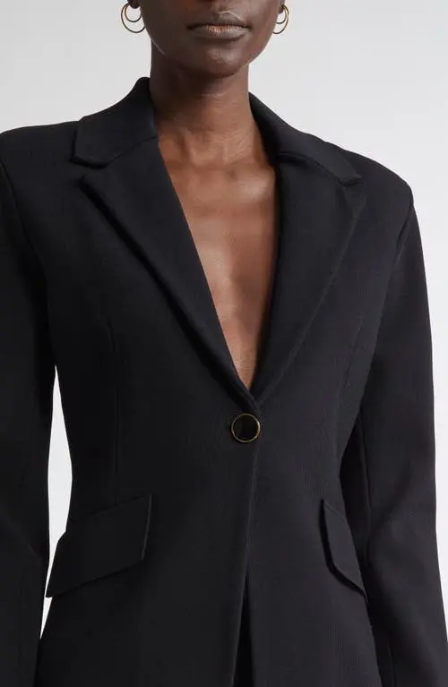 St. John Harper One-button Knit Jacket - Black