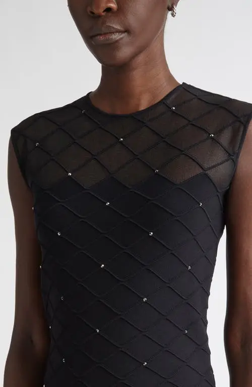 St. John Trellis Engineered Knit Sheath Dress
