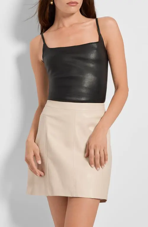 AS By DF Ainsley Recycled Leather Mini Skirt