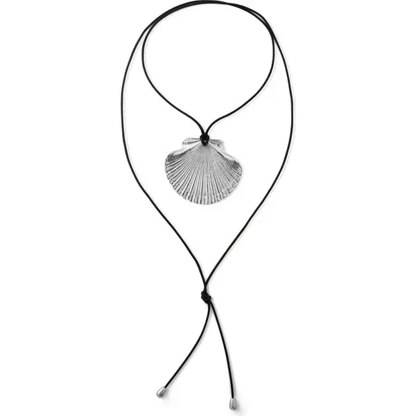 Éliou Shell Wrap Necklace - Silver Plated