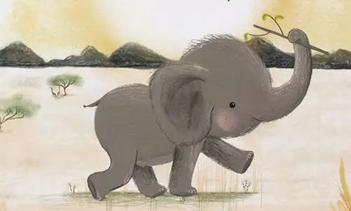 JELLYCAT Smudge The Littlest Elephant' Board Book